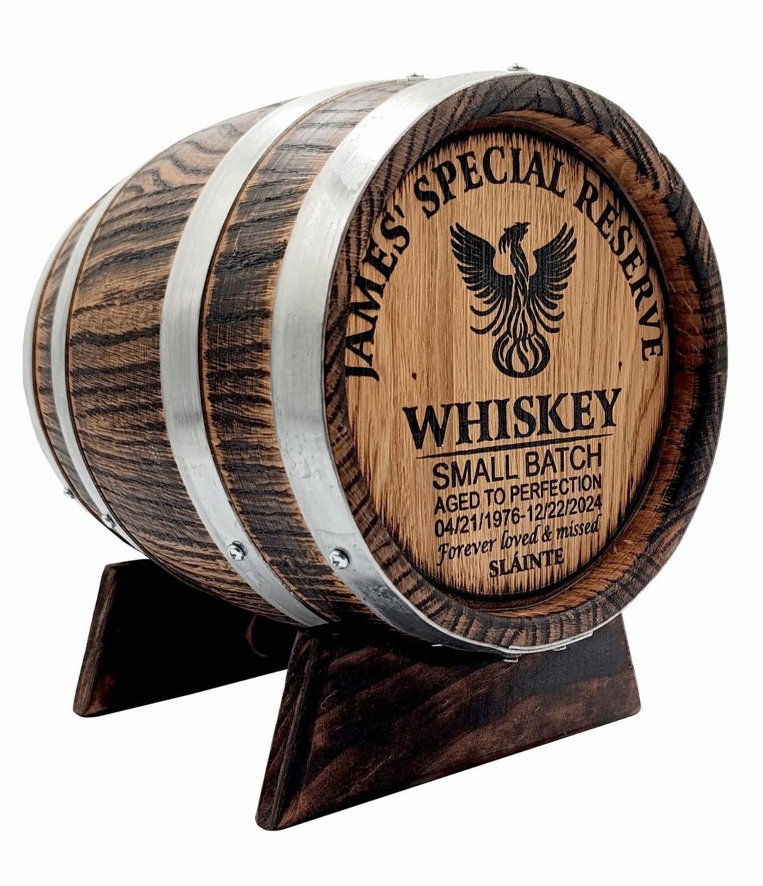 Whiskey Barrel Urn, Wine Barrel Urn, 3L Handmade Oak Adult or Pet ...