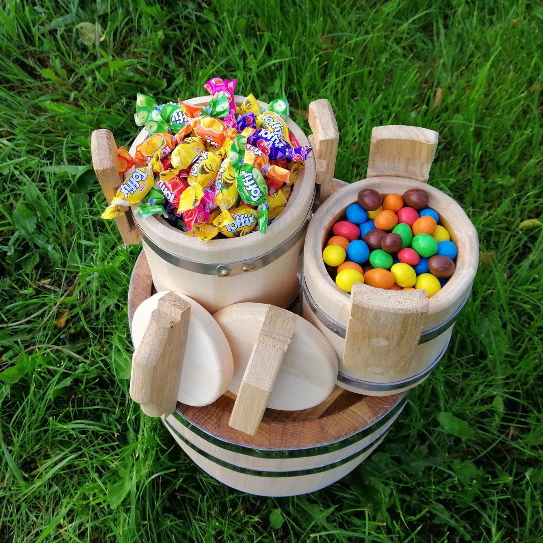 Handmade Linden Wood Barrel With Lid – Natural Food Storage | Honey ...