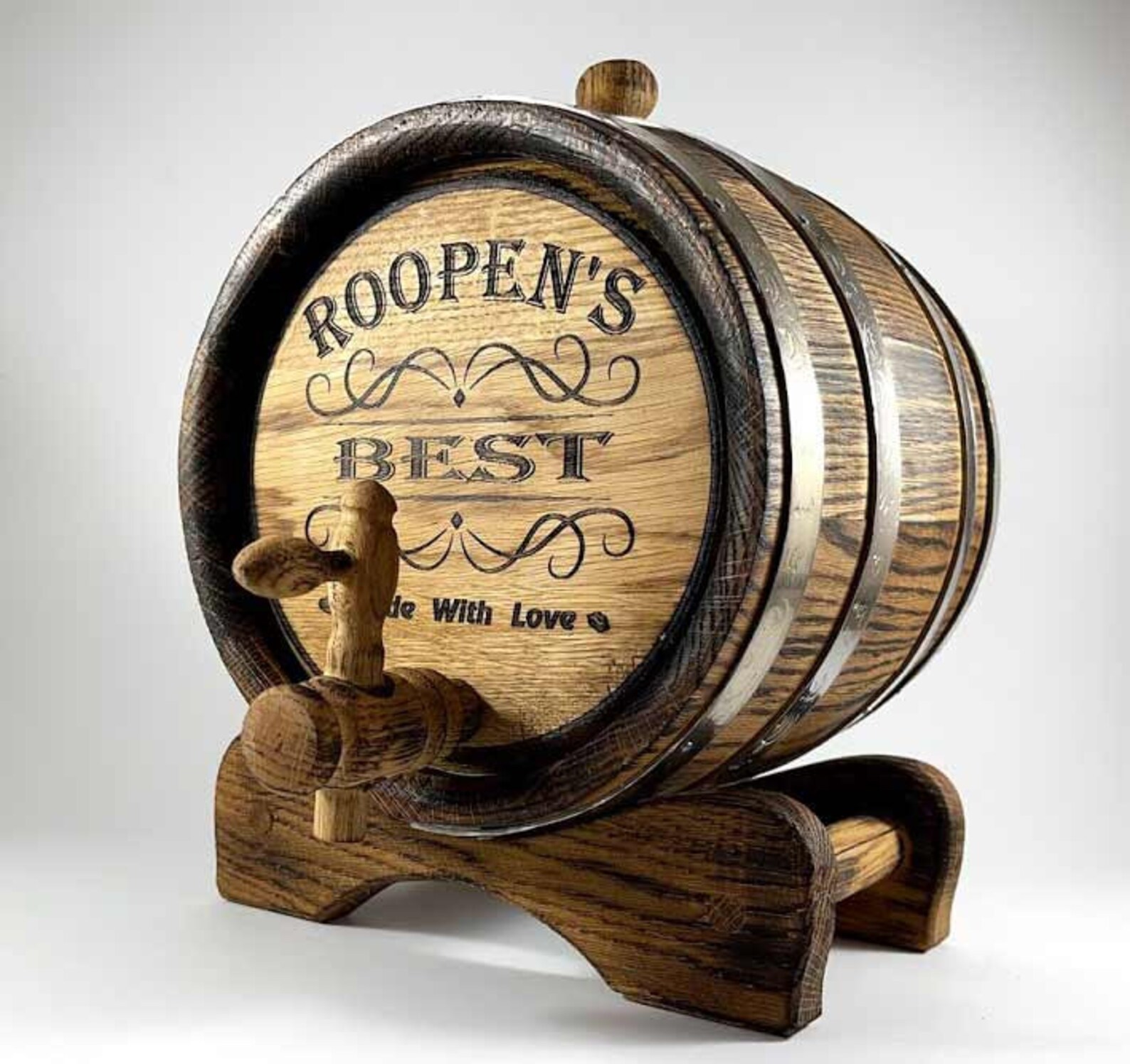 Whiskey Cask, Personalized Oak Barrel 1-2-3-5-10-15L, Custom Bourbon ...