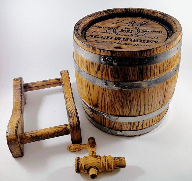 Oak Barrel Personalized Whiskey Barrel 1-2-3-5-10-15L Custom | Etsy