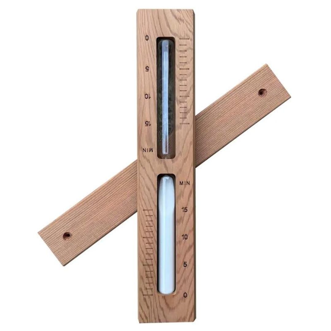 Personalized 15-minute Sauna Sand Timer–cedar Wood Hourglass – Modern ...