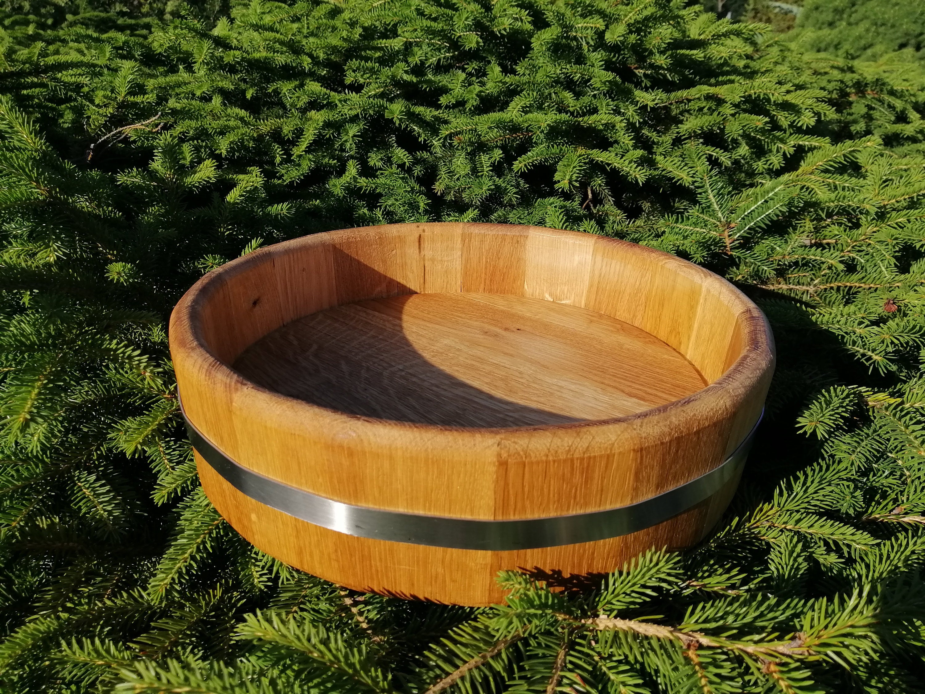 Oak Tray Wooden Serving Tray Dishes Bowls Large Wood | Etsy