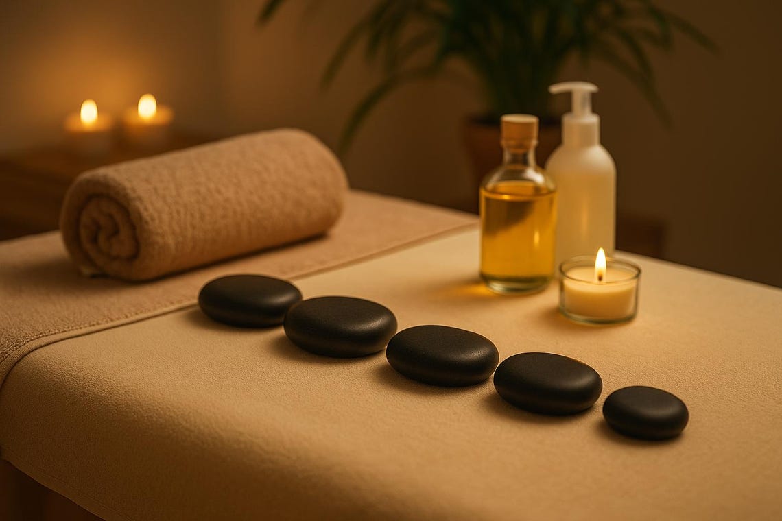 Custom 16-piece Volcanic Hot Stone Massage Set, Basalt Stones for Spa ...