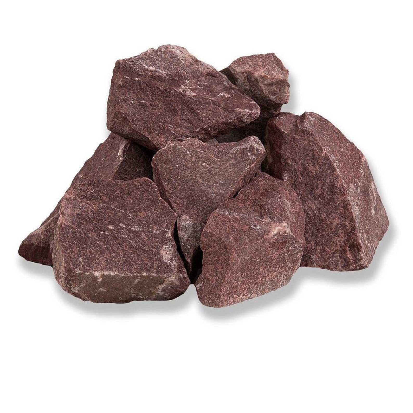 Sauna Rocks, Raspberry Quartzite 20 Kg for Baths and Saunas, Sauna ...