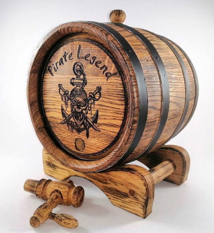 Pirate Oak Whiskey Barrel Personalized - Etsy UK
