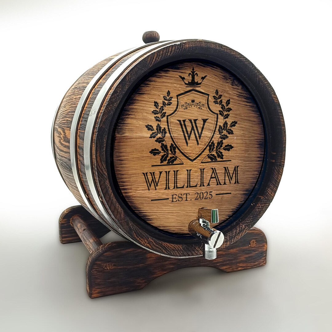 Custom Mini Oak Whiskey Barrel Keg Personalized Engraved Wine-rum ...