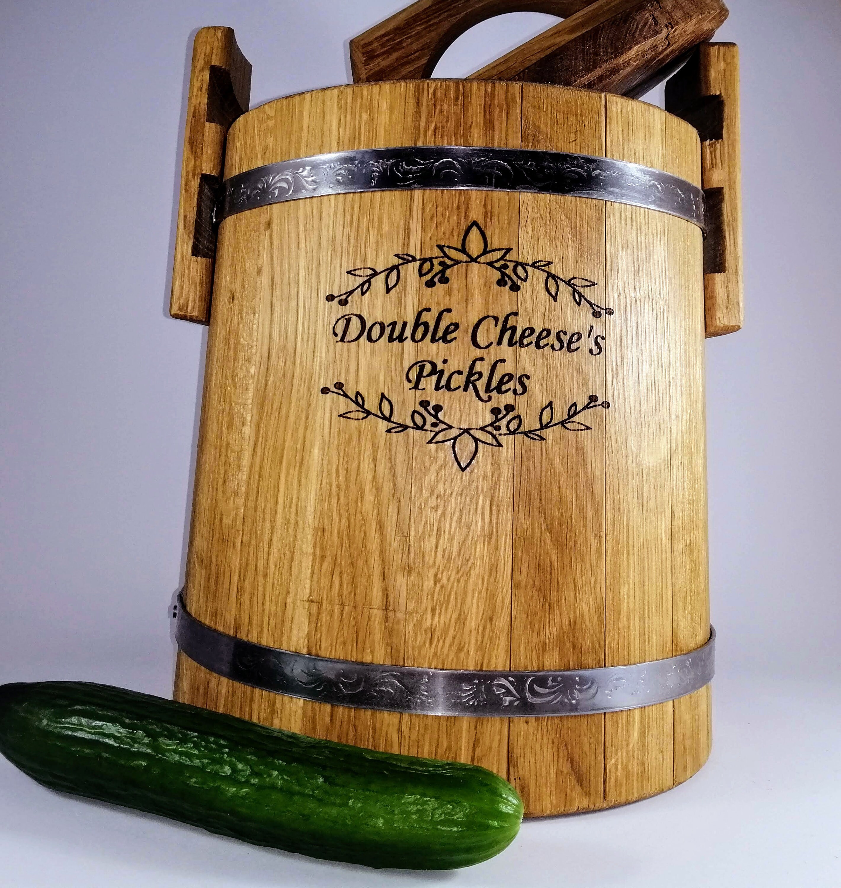 Fermentation Barrel Pickle Oak Barrel 3L-5L-10L-15L With Lid - Etsy