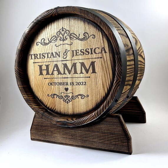 Wedding Barrel Card Box 10L Personalized Oak Whiskey Barrel - Etsy