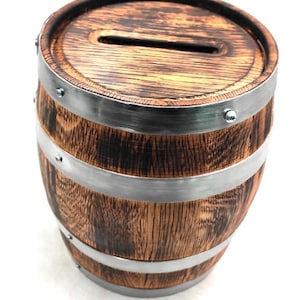 Wedding Barrel Card Box 5L, Personalized Oak Whiskey Barrel Box, Wine ...