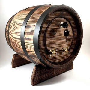 Wedding Barrel Card Box 10l,personalized Oak Whisky Barrel Box,wedding ...