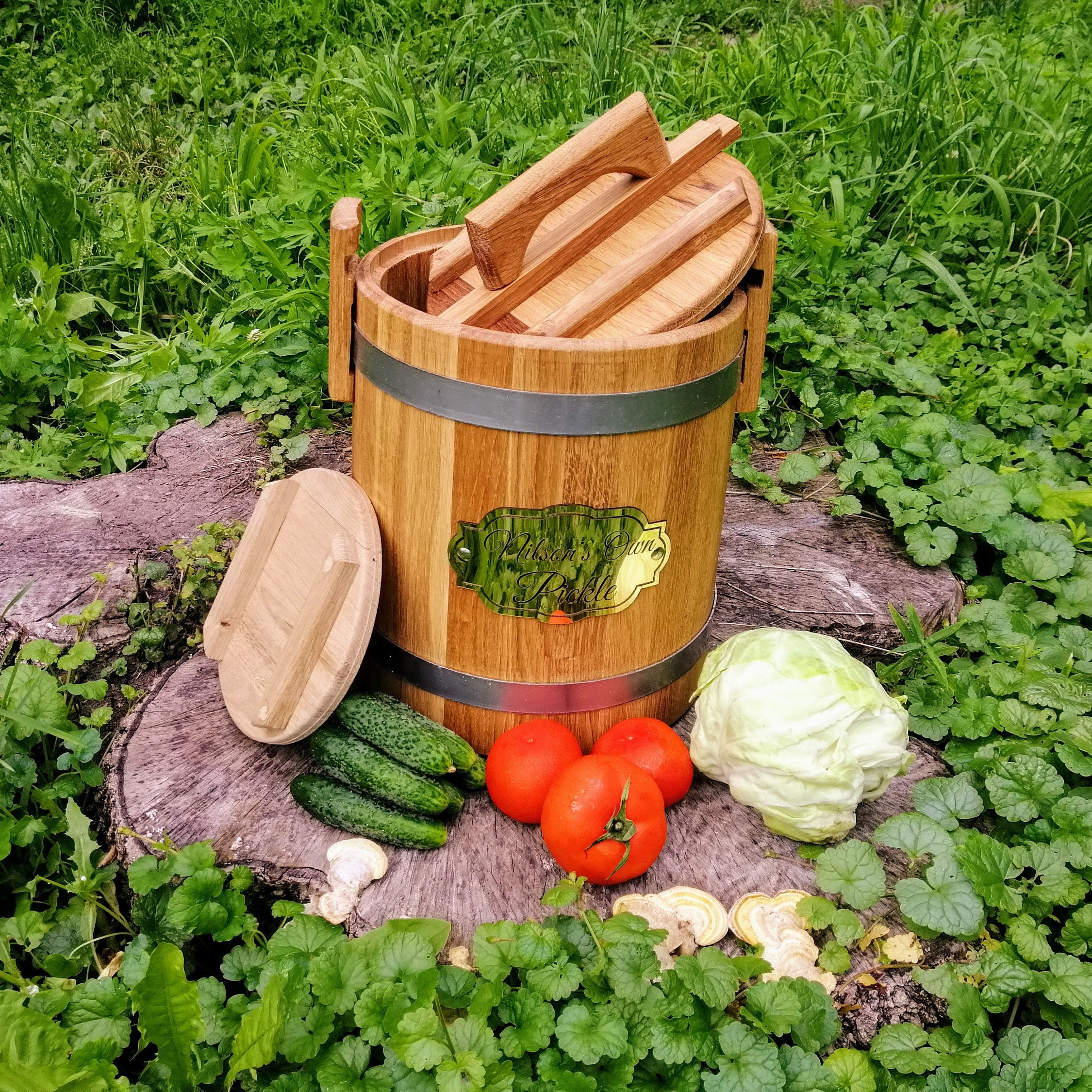 Personalized Pickle Oak Barrel 3L-5L-10L-15L Wood Vat With a - Etsy Canada