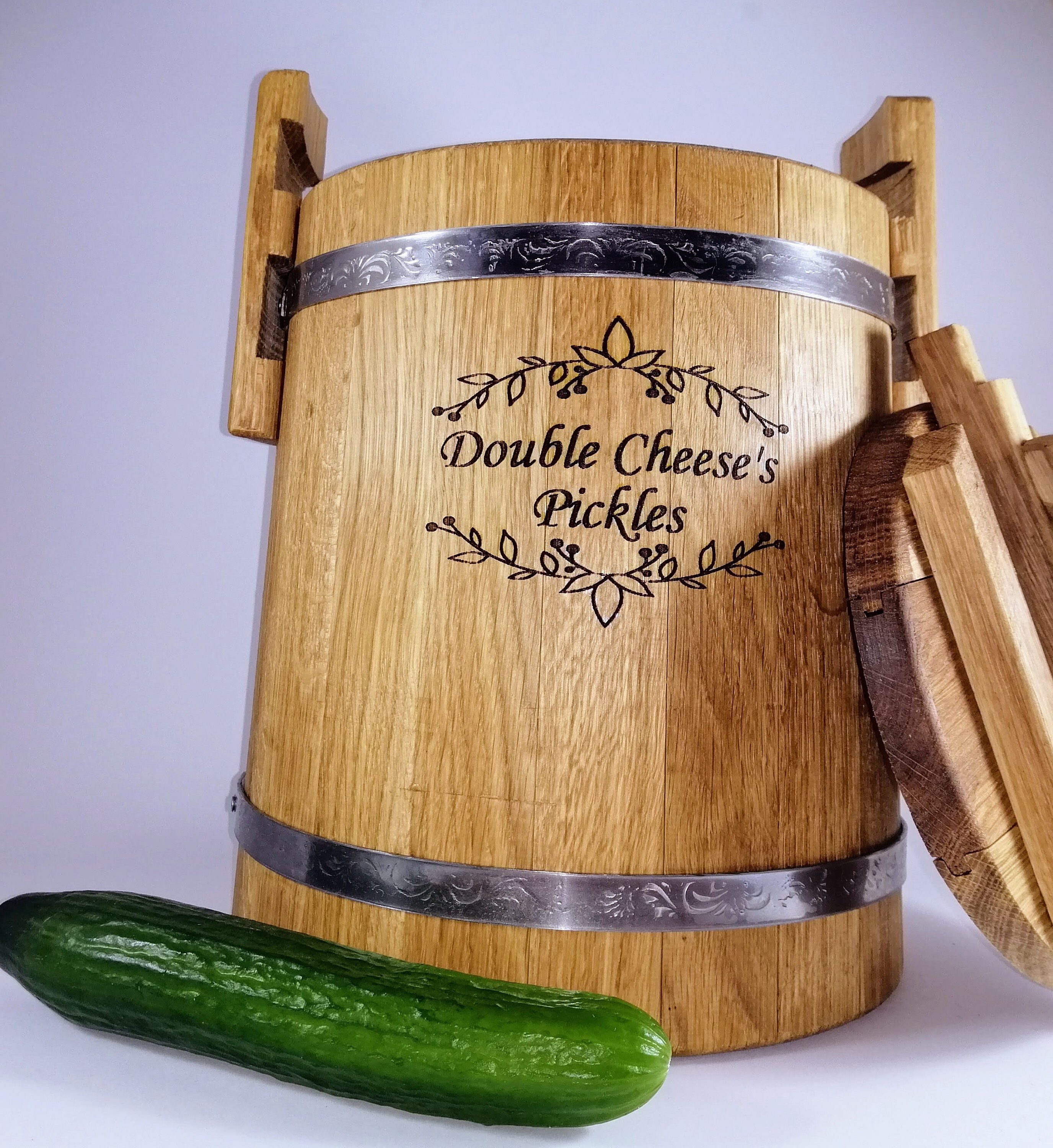Fermentation Barrel Pickle Oak Barrel 3L-5L-10L-15L with Lid | Etsy