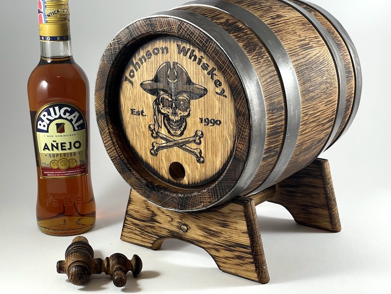 Rum Pirate Barrel 1-2-3-5-10-15L Whiskey-wine-bourbon Barrel | Etsy