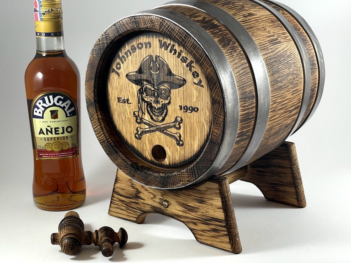 Rhum Pirate Barrel 1-2-3-5-10-15L Whisky-Vin-Bourbon Tonneau | Etsy