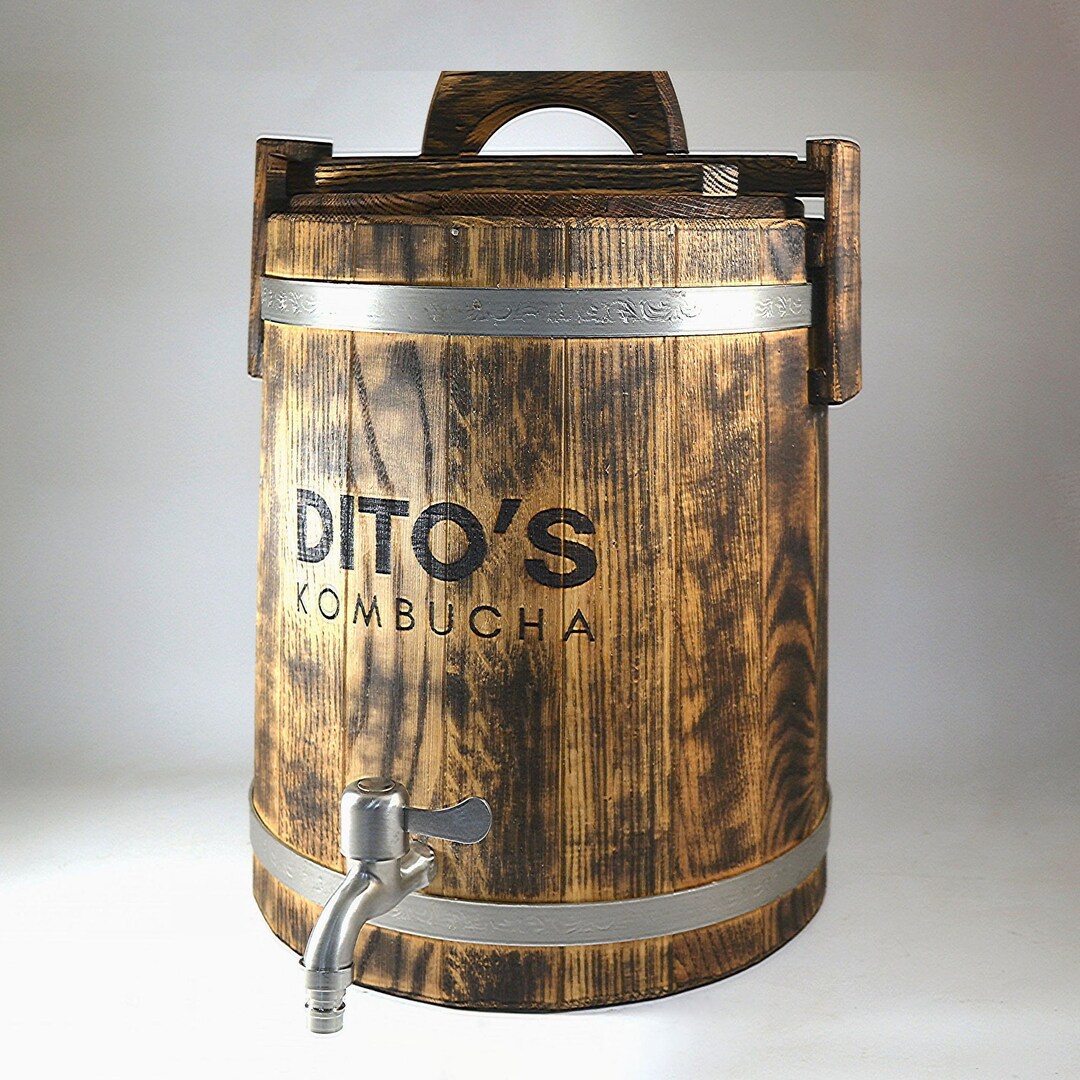 Kombucha Container,wood Engraving,oak Barrel 3-5-10L-15L With Lid ...