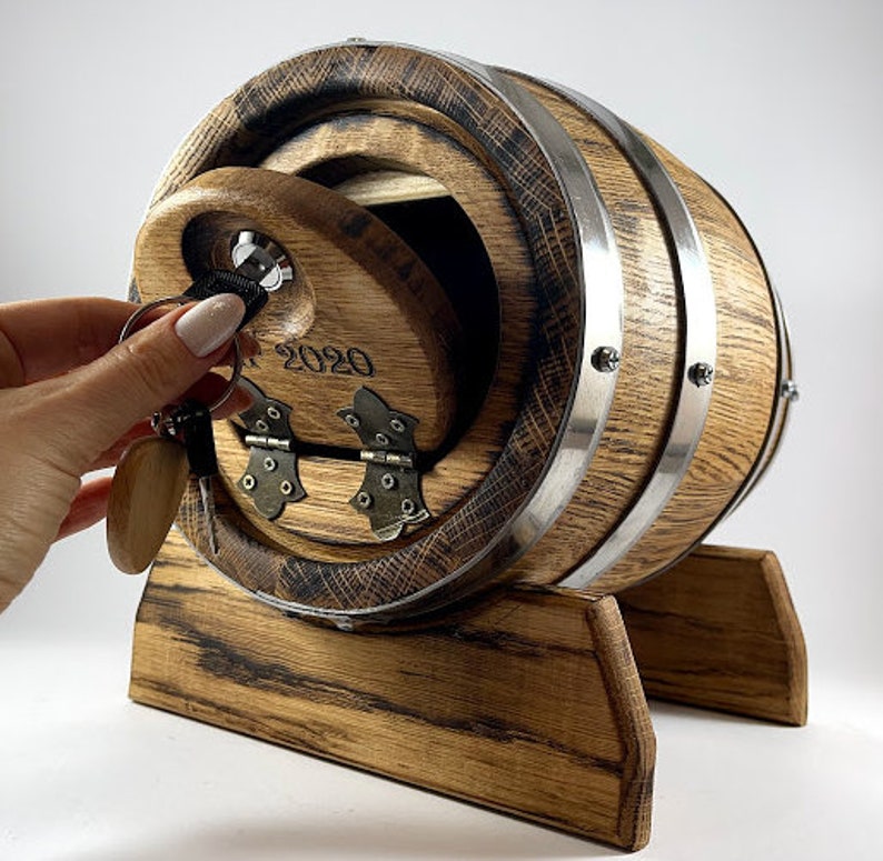 Whiskey Barrel Urn for Human Ashes, 3L Custom Oak Adult Cremation Urn ...