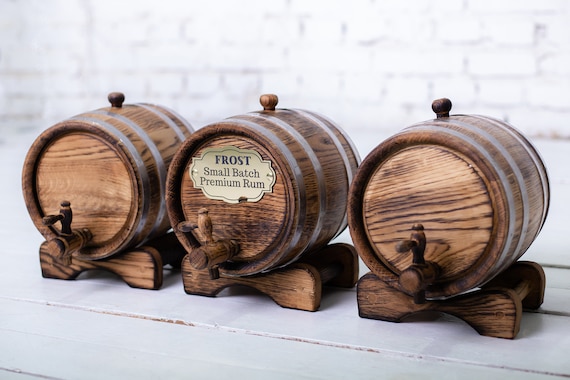 Oak Whiskey Barrel 1-2-3-5-10-15L Personalized | Etsy