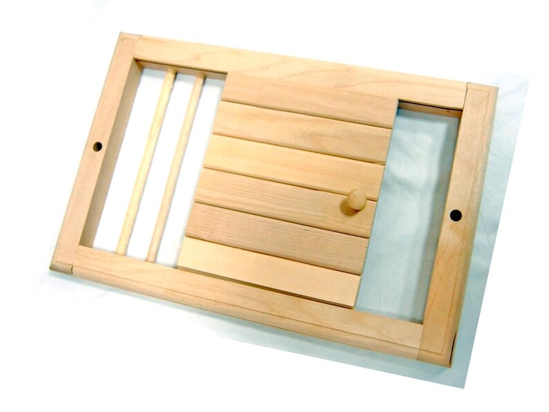 Wooden Sauna Ventilation Damper, Custom Sauna Vent, Handmade Air ...