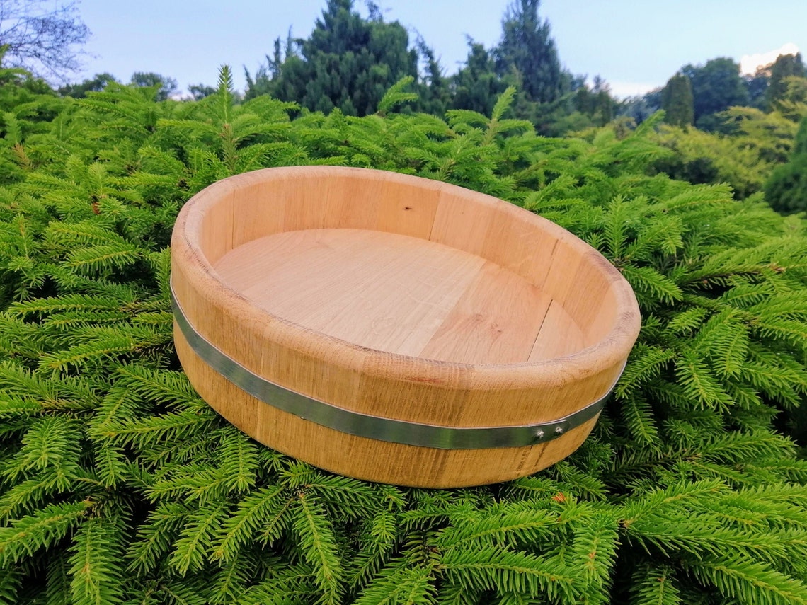 Oak Tray Wooden Serving Tray Dishes Bowls Large Wood | Etsy