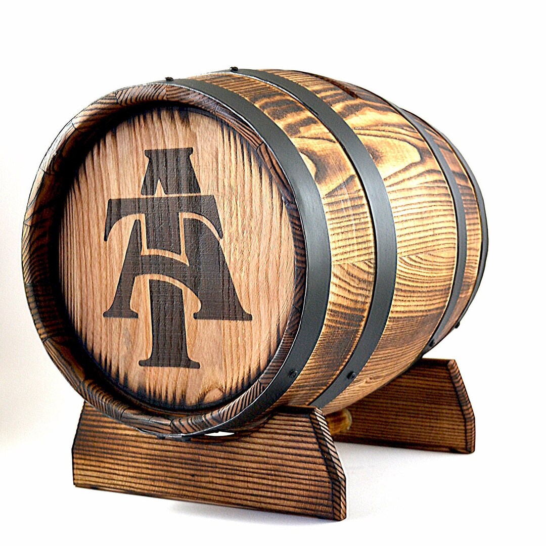 Wedding Barrel Card Box 10L, Personalized Oak Whiskey Barrel Box, Wine ...