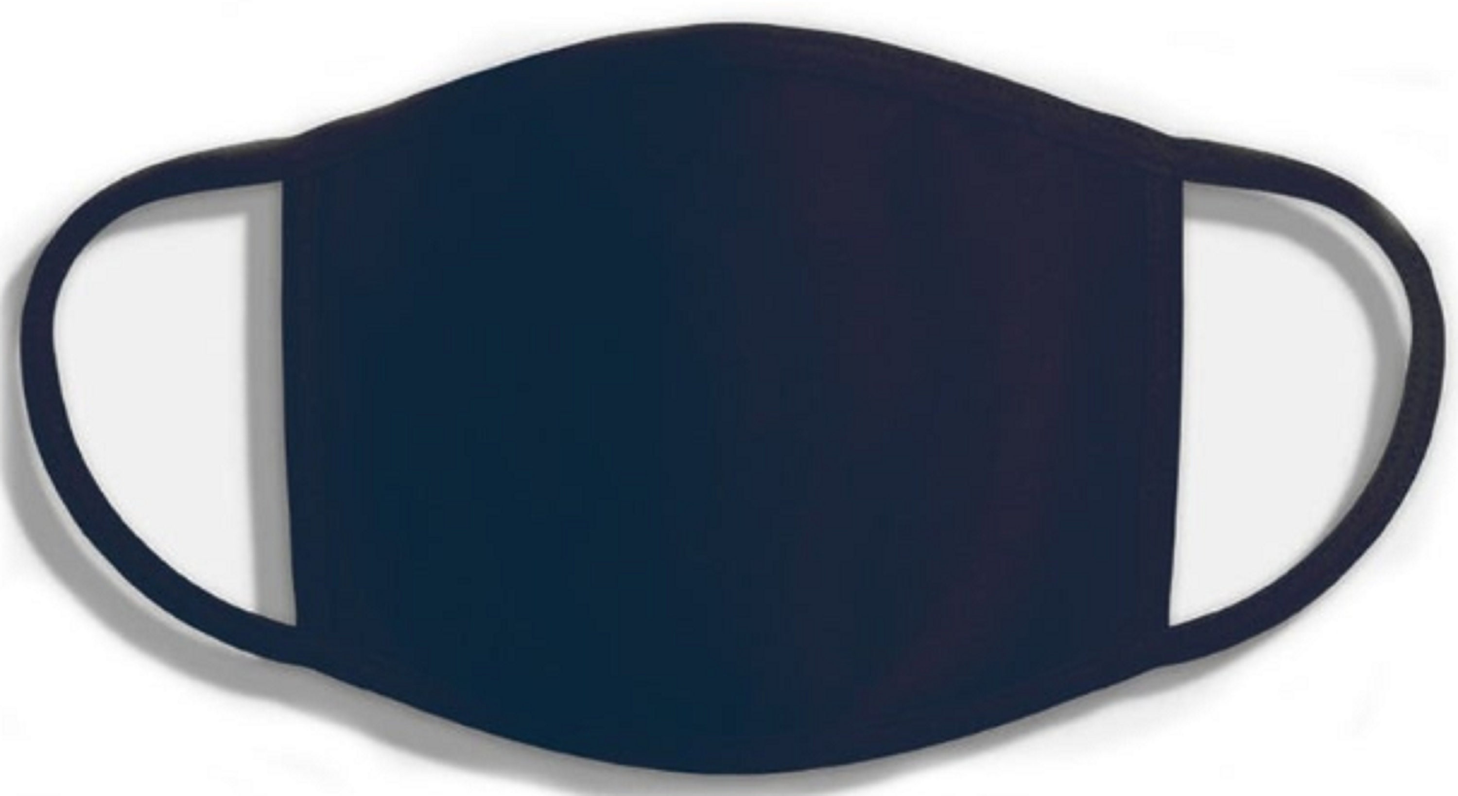 100% Premium Cotton 3 Layers Solid Black Face Mask Custom Printed Design Washable & Reusable ...