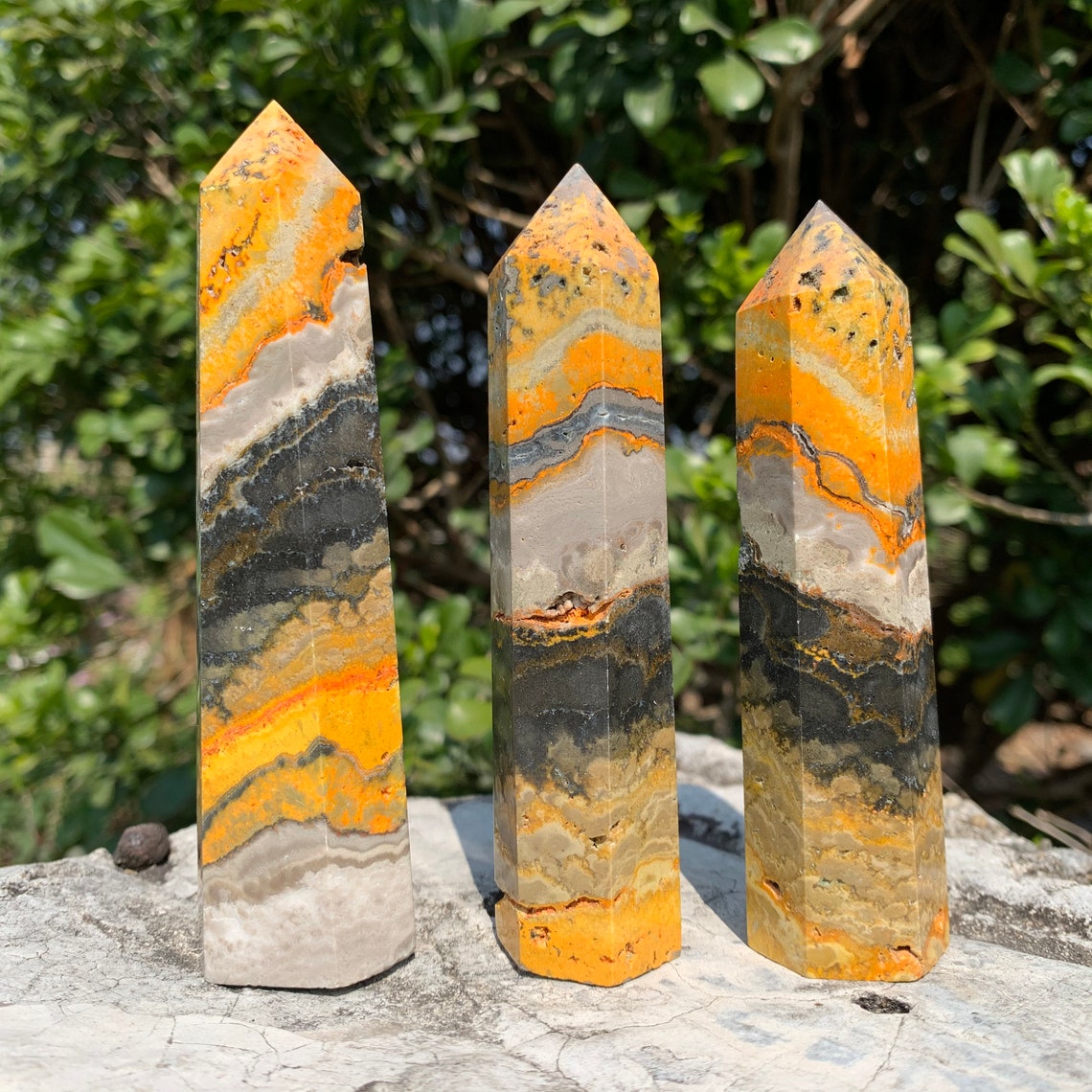 Bumblebee Jasper Tower Bumblebee Jasper Point Big Gemstone | Etsy