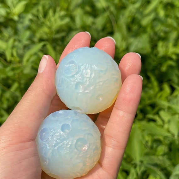 Opalite Moon Sphere Full Moon Crystal Crystal Moon Reiki - Etsy