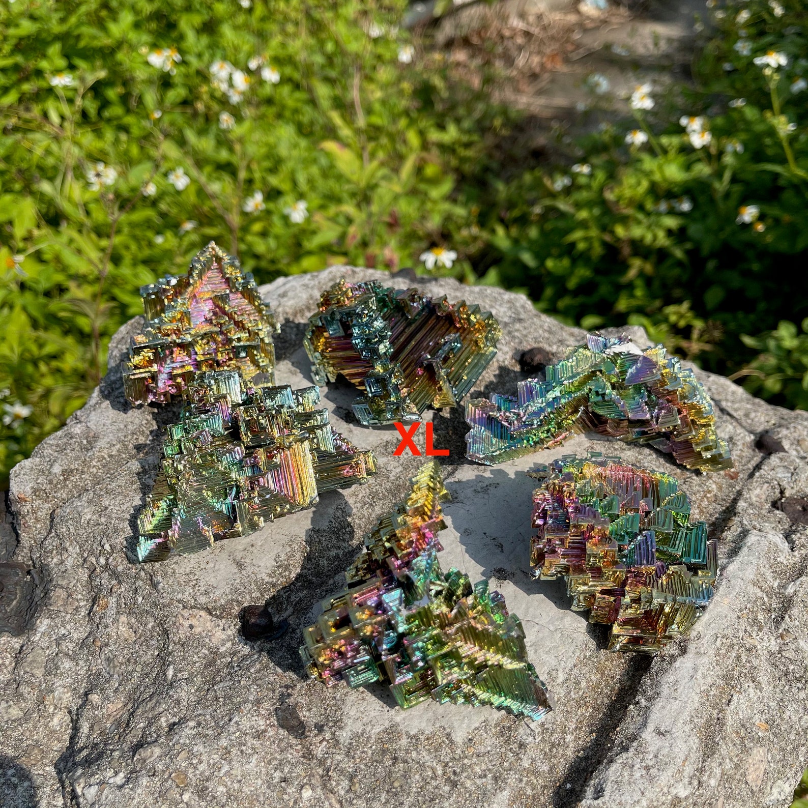 AAAA Rainbow Bismuth Cluster Bismuth Crystal Lab Grown - Etsy