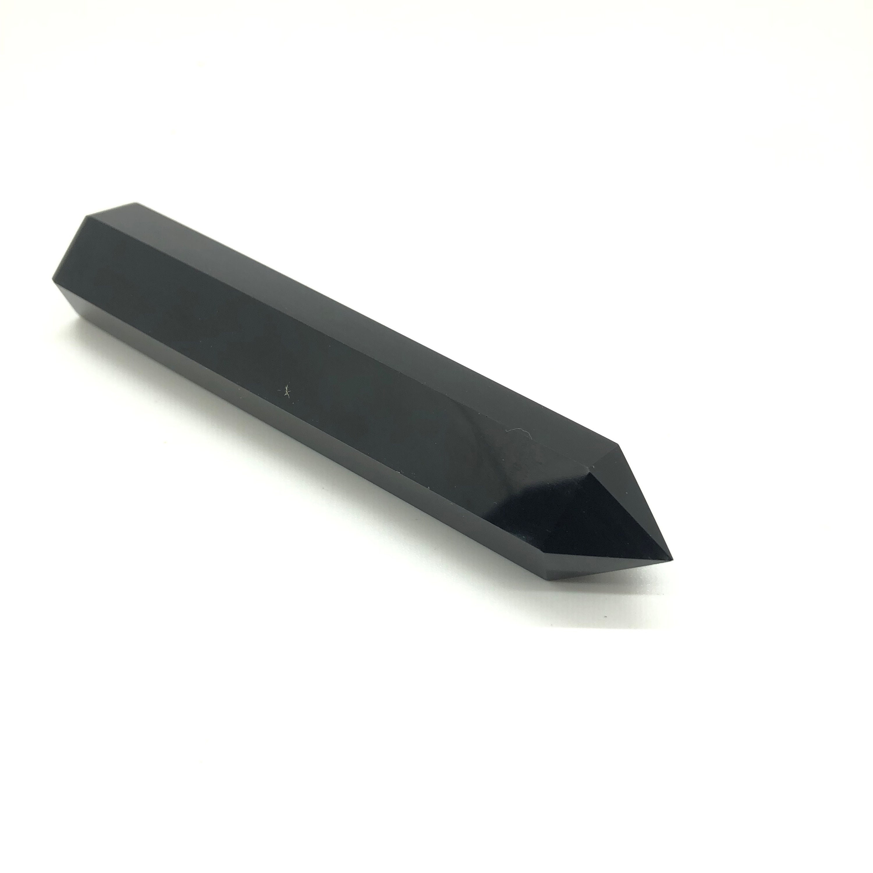 Black Obsidian Point Black Obsidian Tower Large Gemstone | Etsy