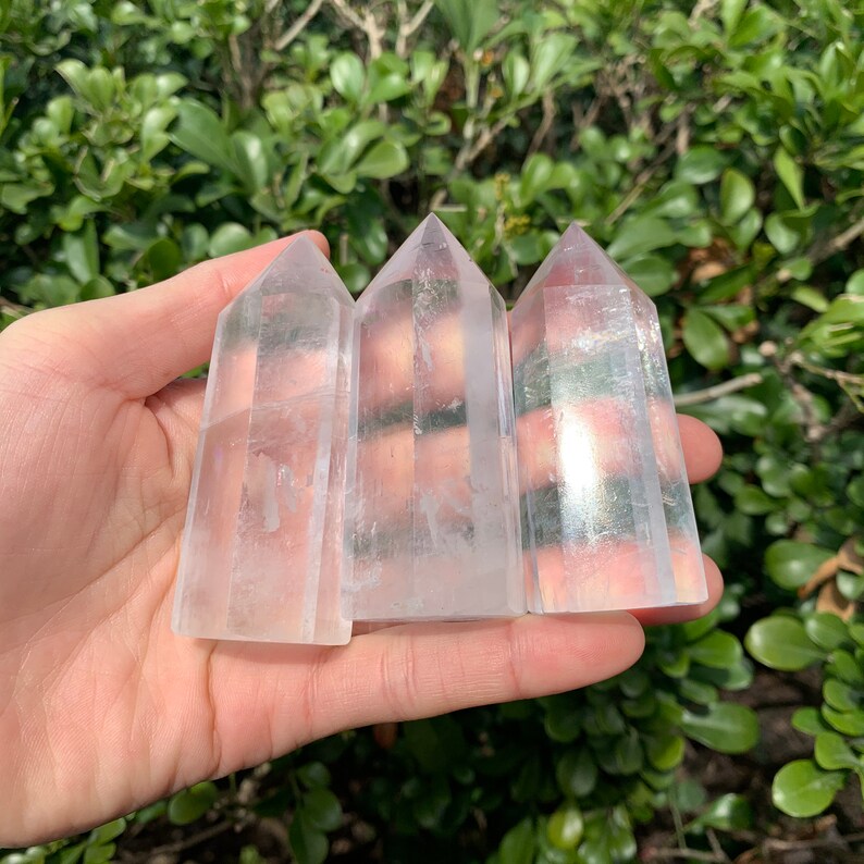 Chunky Clear Calcite Point Natural Clear Calcite Tower - Etsy