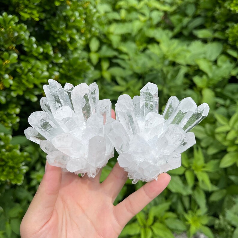 Natural Clear Quartz Cluster AAA Crystal Cluster Clear - Etsy
