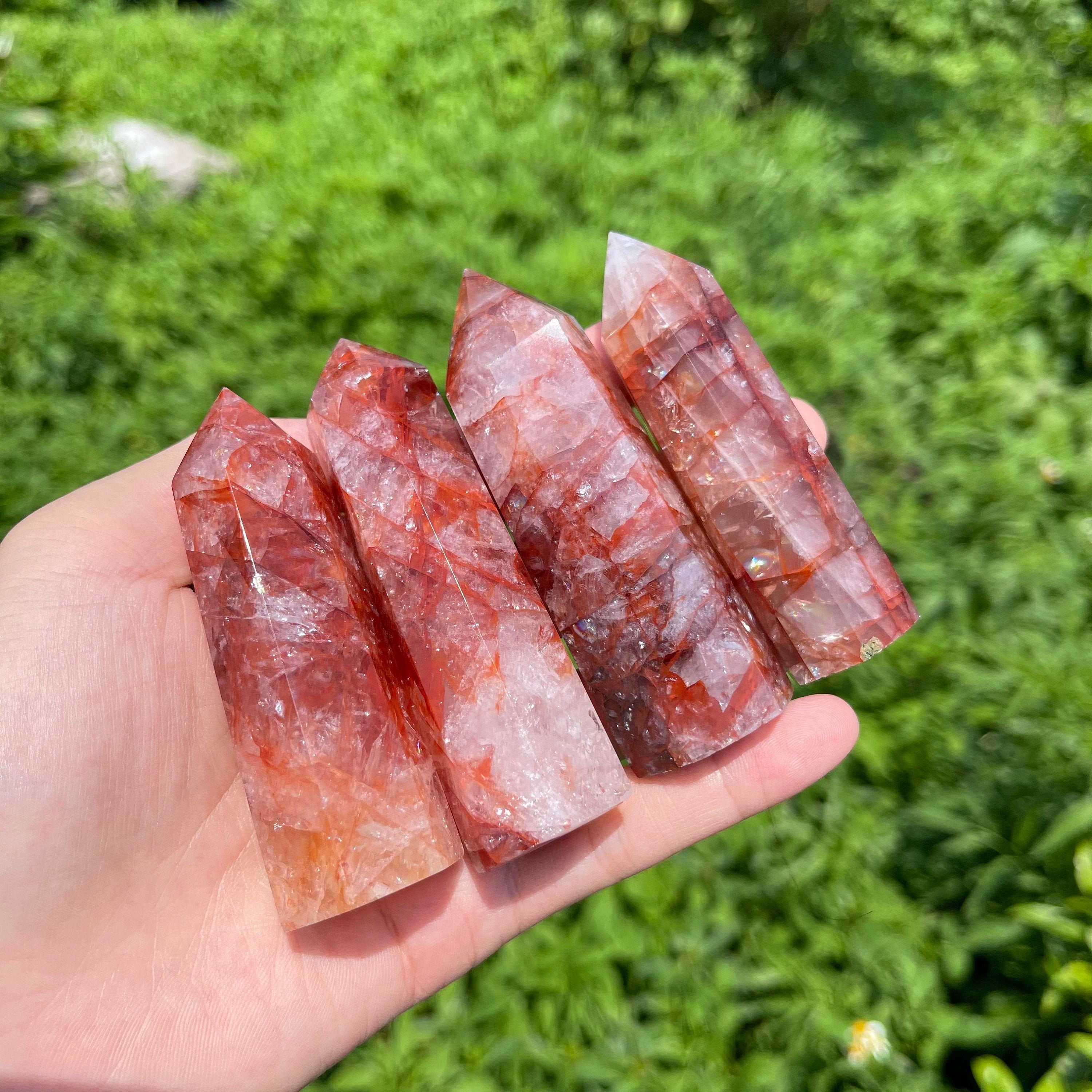 Home Décor Rocks & Geodes High Quality Fire Quartz Tower,Fire Quartz ...