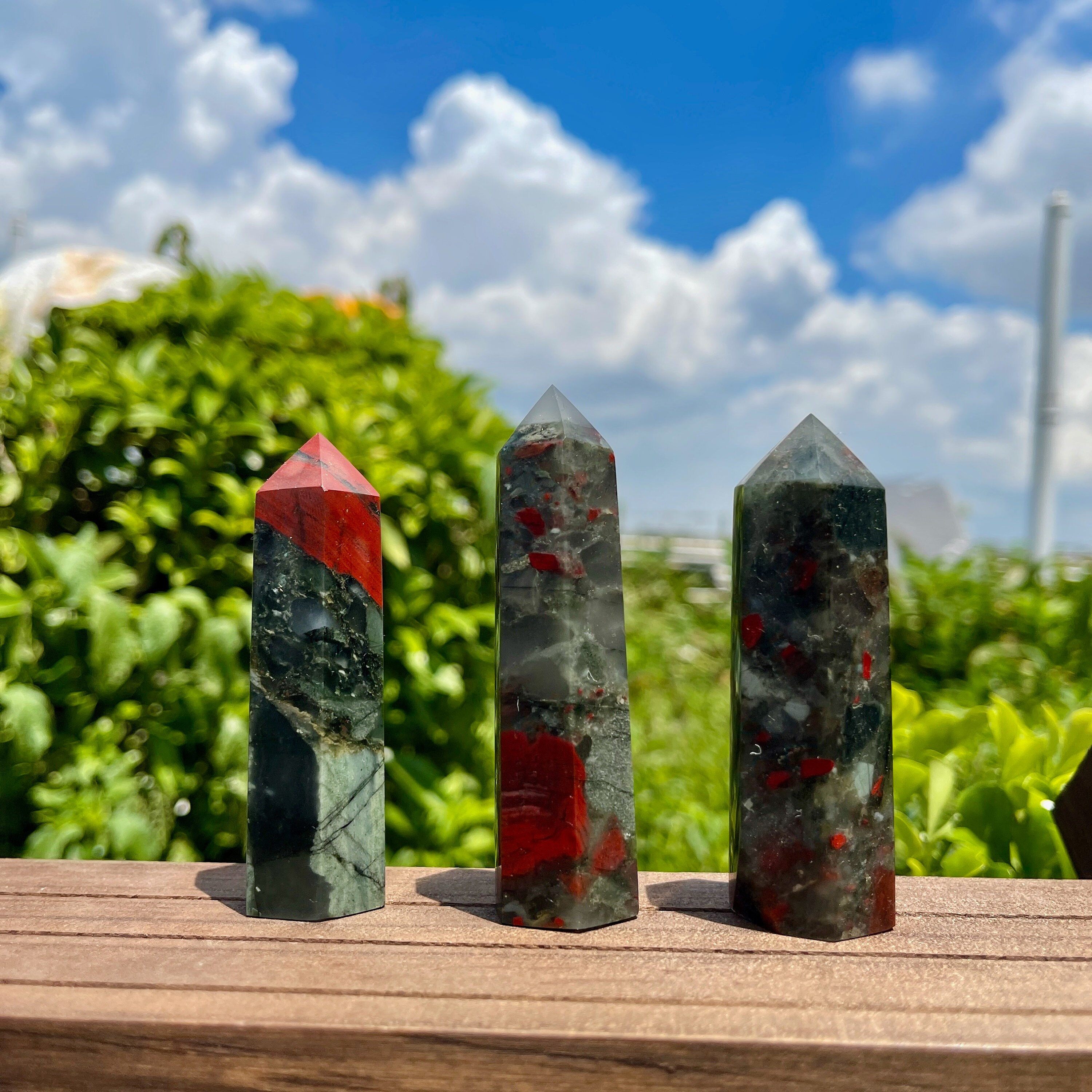 African Bloodstone Tower Chicken Bloodstone Point Crystal - Etsy