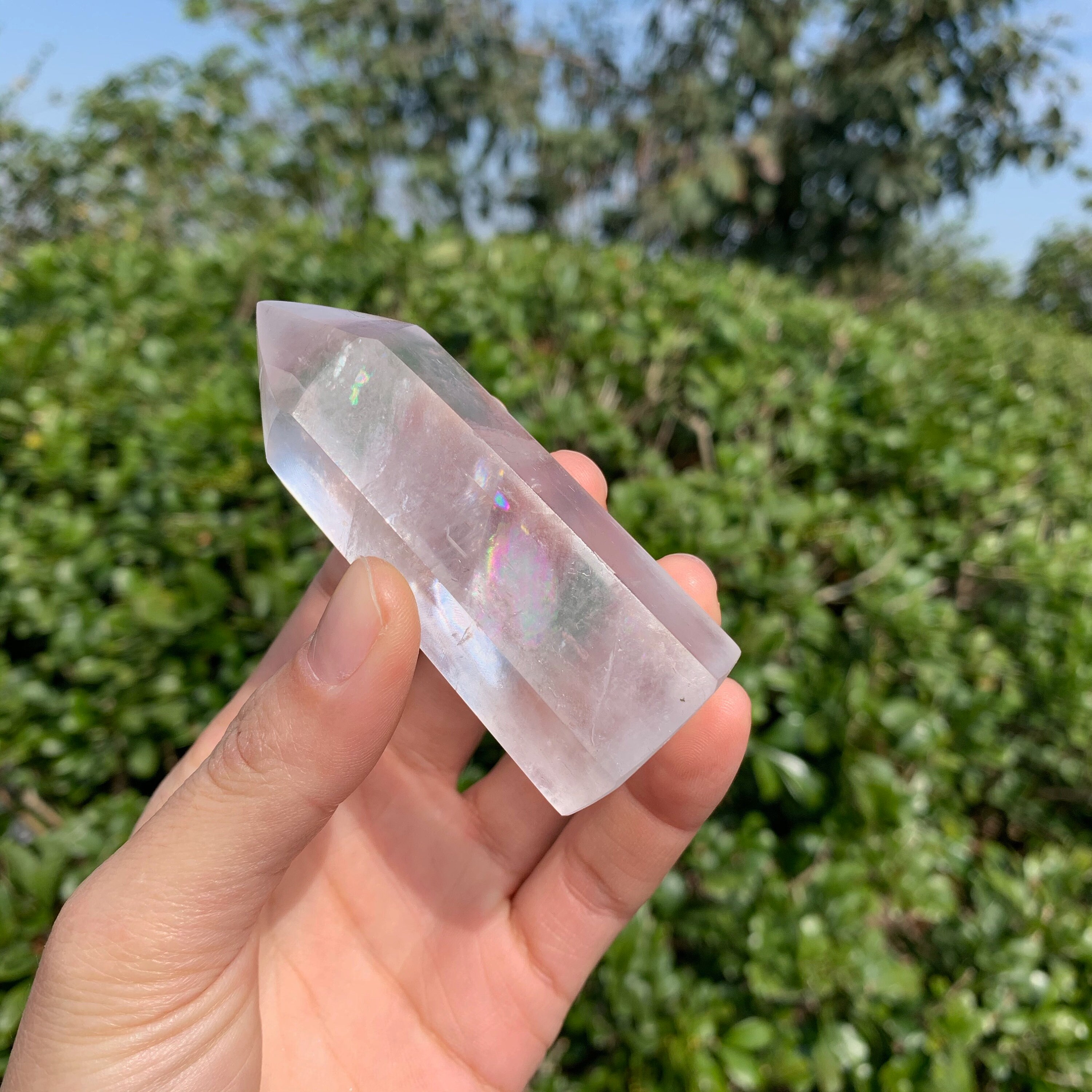 Chunky Clear Calcite Point Natural Clear Calcite Tower | Etsy