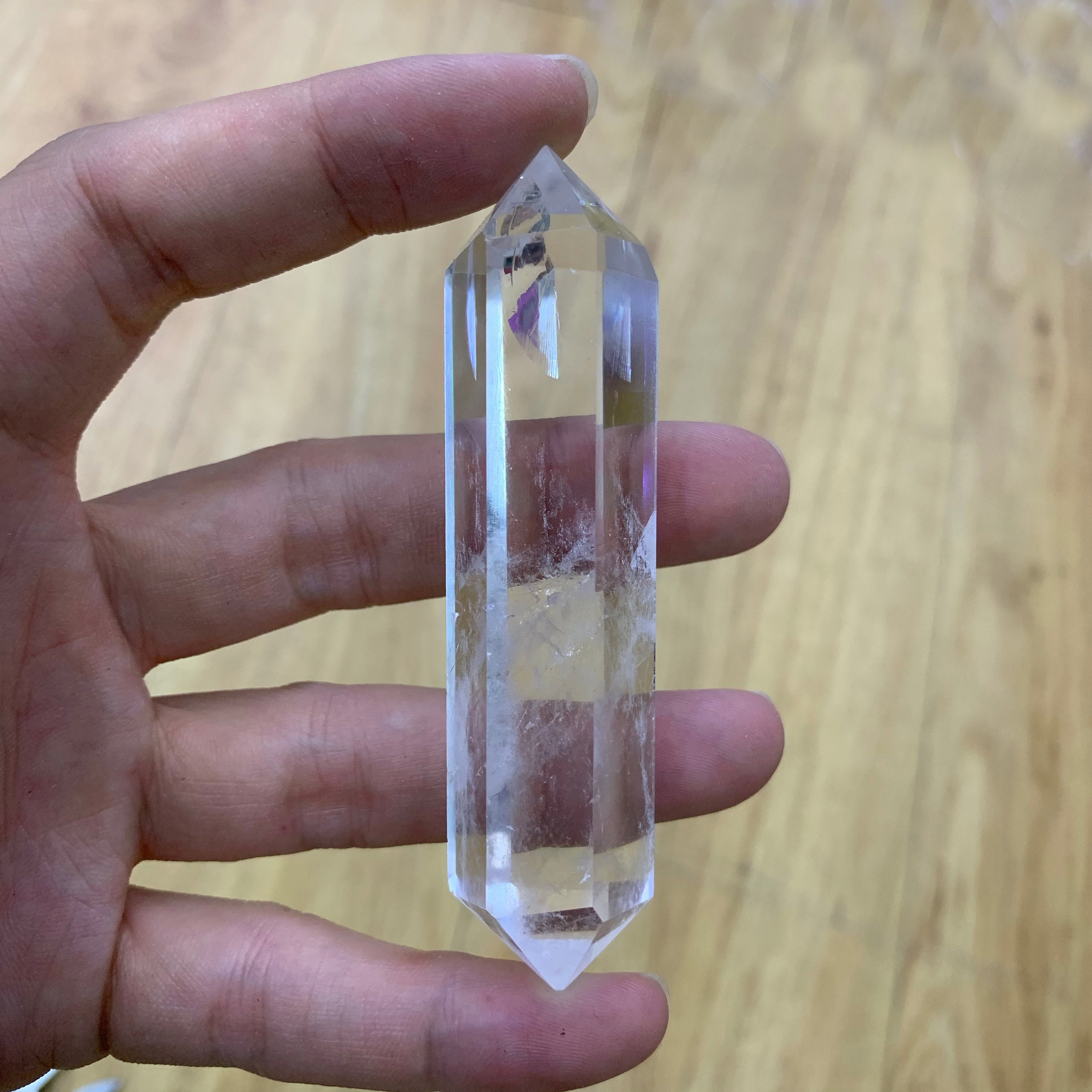 Natural Clear Crystal Quartz Point Double Terminated Stick | Etsy