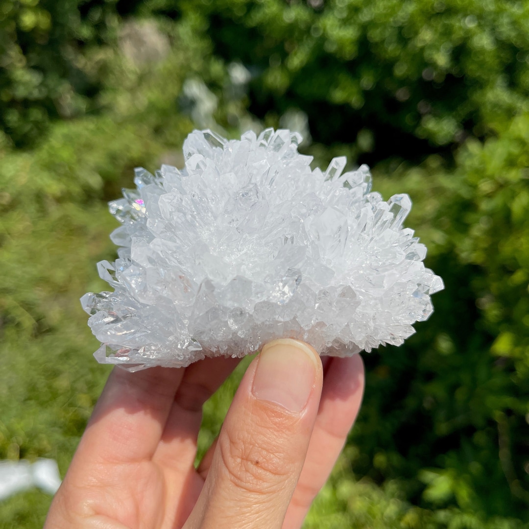 AAAA Clear Quartz Cluster, Genuine Clear Quartz Crystal Cluster, Healing Crystal, Energy Crystal ...
