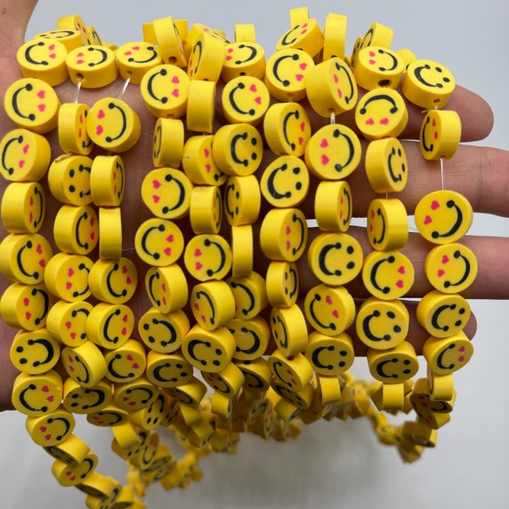 Jewelry & Beauty Heishi Disc Beads for Jewelry DIY 16 Inches Red Smiley ...