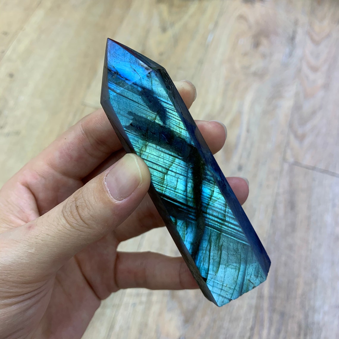 AAAA Rainbow Labradorite Tower Natural Labradorite Point - Etsy Australia
