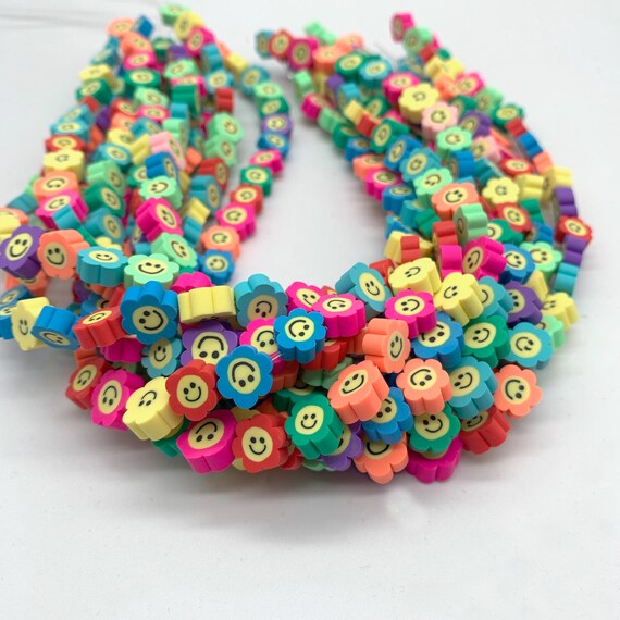 Jewelry & Beauty Heishi Disc Beads for Jewelry DIY 16 Inches Red Smiley ...