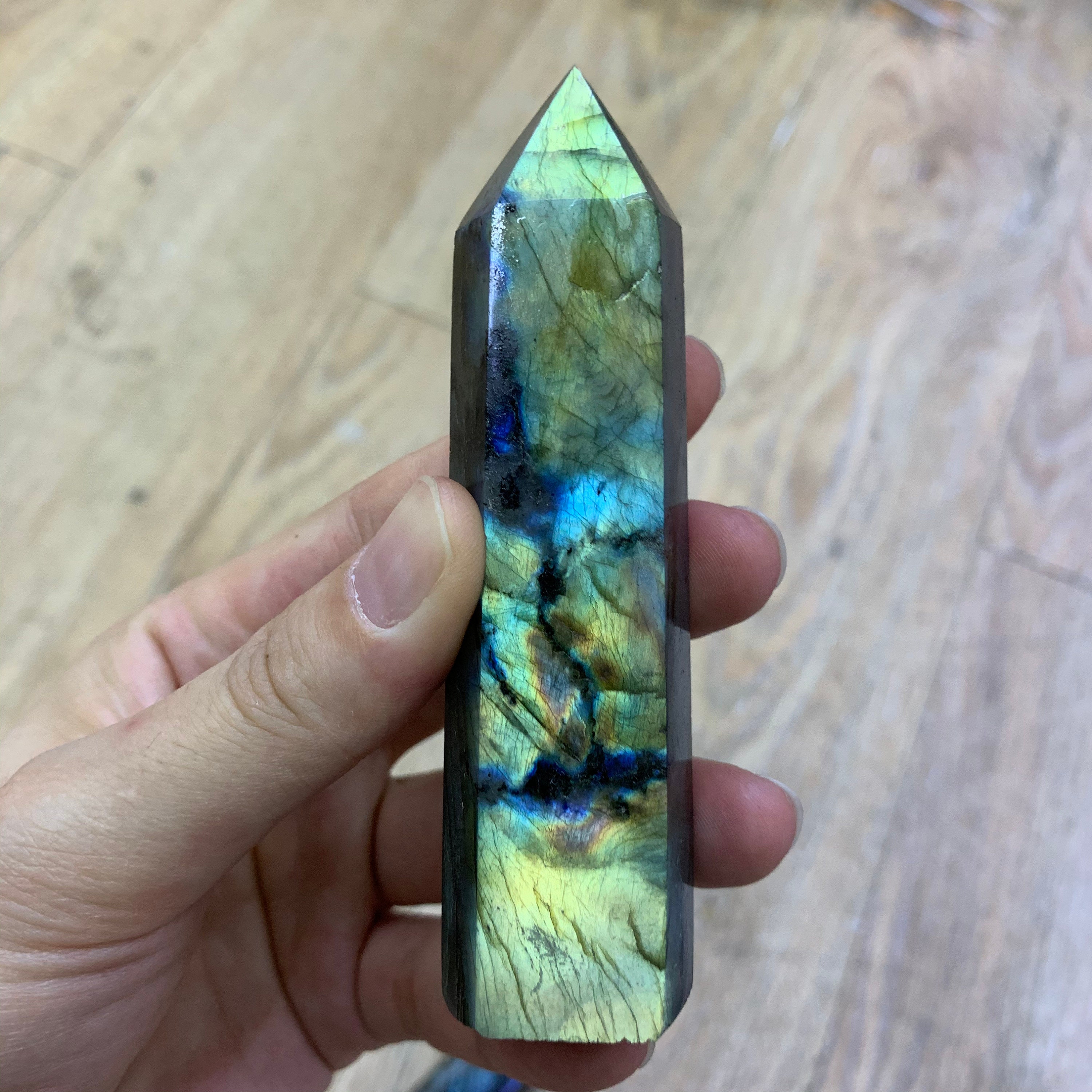 AAAA Rainbow Labradorite Tower Natural Labradorite Point - Etsy Australia