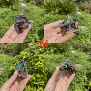 AAAA Rainbow Bismuth Cluster, Bismuth Crystal, Lab Grown Stone, Bismuth ...