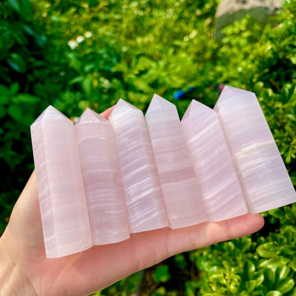 Pink Calcite Tower - Etsy
