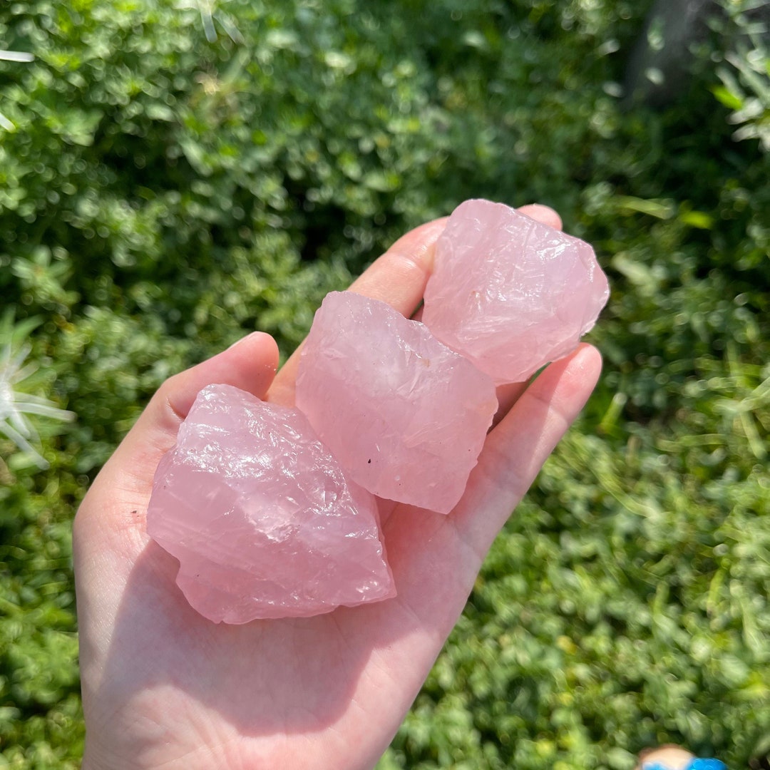 Natural Raw Rose Quartz, Rough Rose Quartz Cluster, Rose Quartz Specimen, Pink Rose Quartz Stone ...
