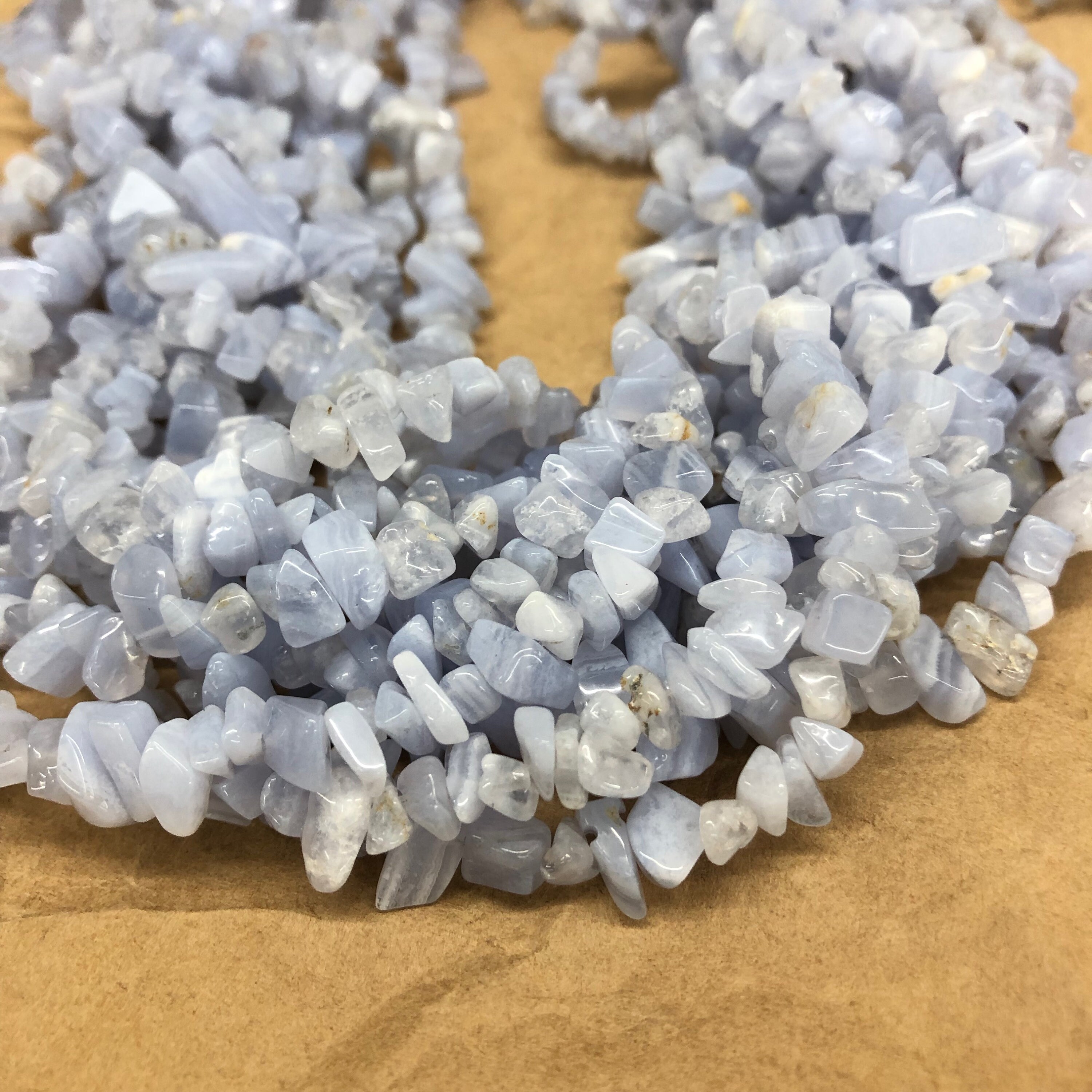 Blue Lace Agate Chips Gemstone Chip Beads Agate Nugget | Etsy