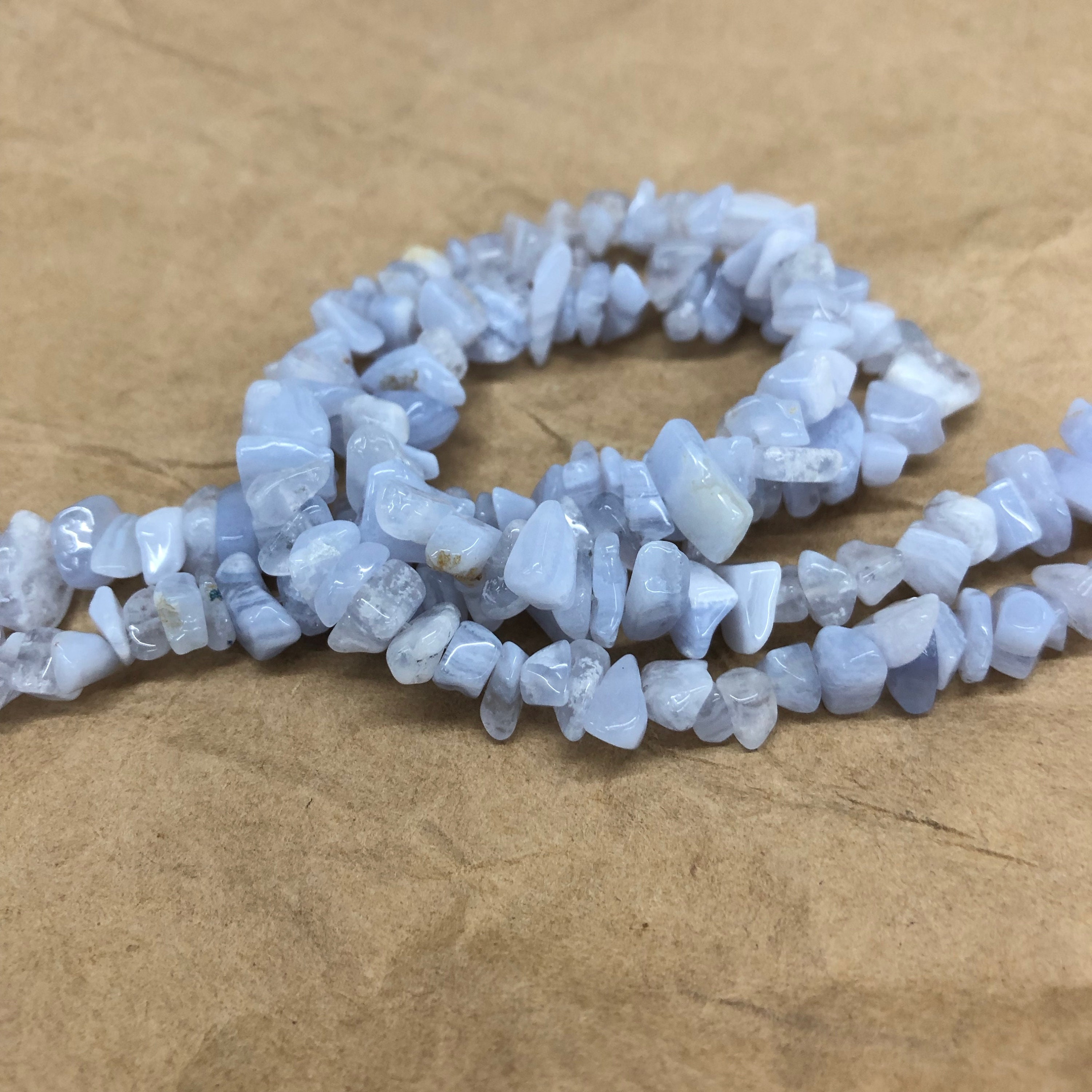 Blue Lace Agate Chips Gemstone Chip Beads Agate Nugget | Etsy
