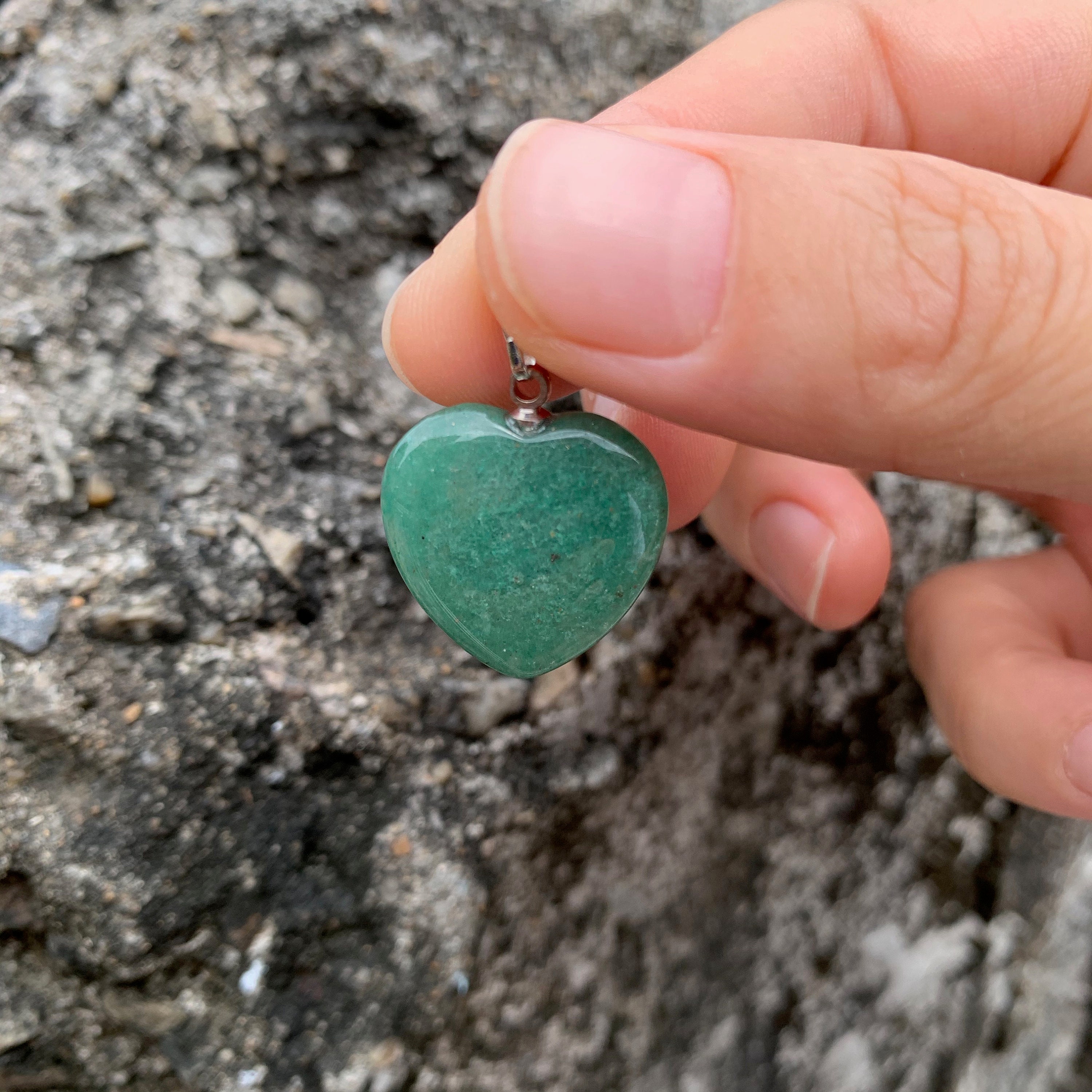 3PCS Natural Crystal Quartz Pendant Heart Shape Crystal | Etsy