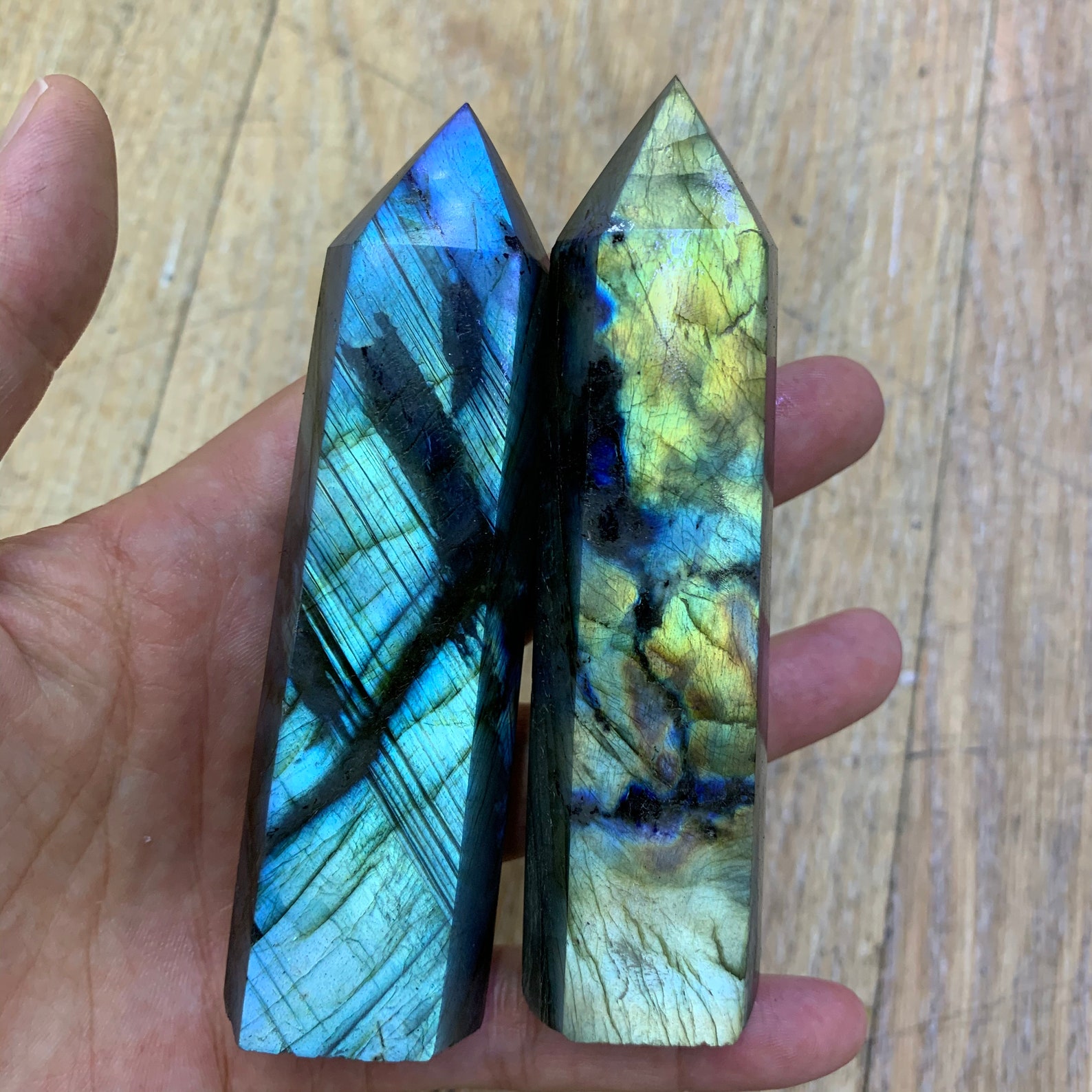 AAAA Rainbow Labradorite Tower Natural Labradorite Point - Etsy Australia