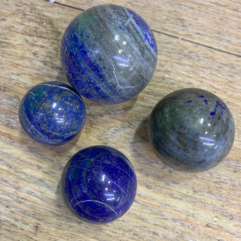 Natural Lapis Lazuli Sphere Blue Lapis Lazuli Ball Quartz - Etsy