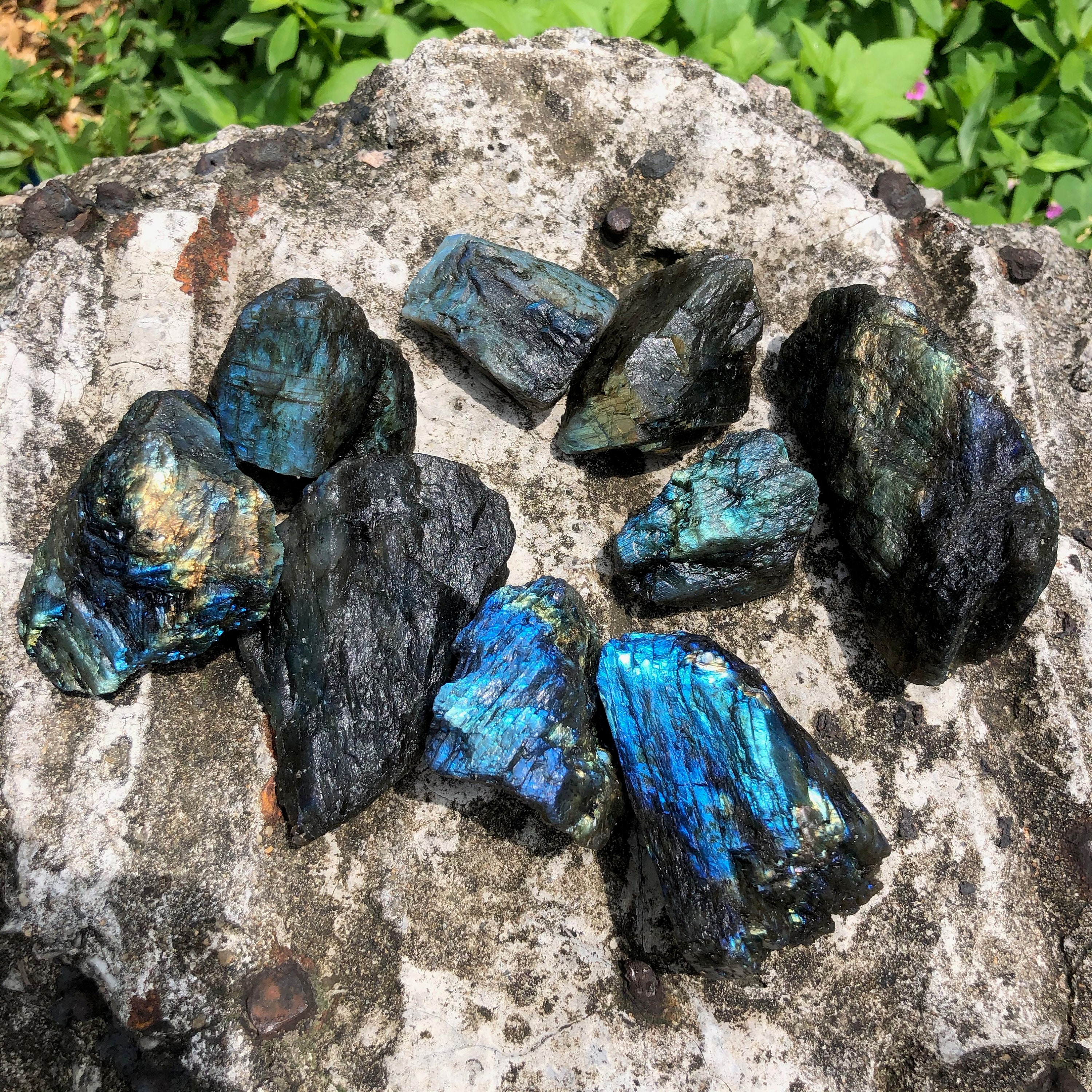AAA High Flash Labradorite Cluster, Rough Spectrolite Crystal, Healing ...