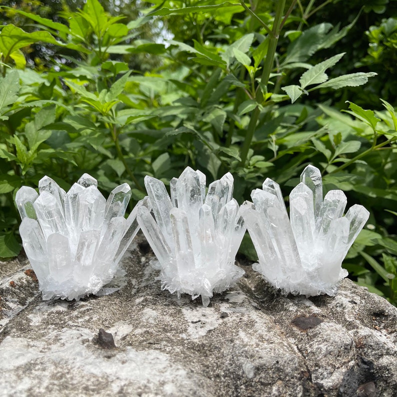 Natural Clear Quartz Cluster AAA Crystal Cluster Clear - Etsy